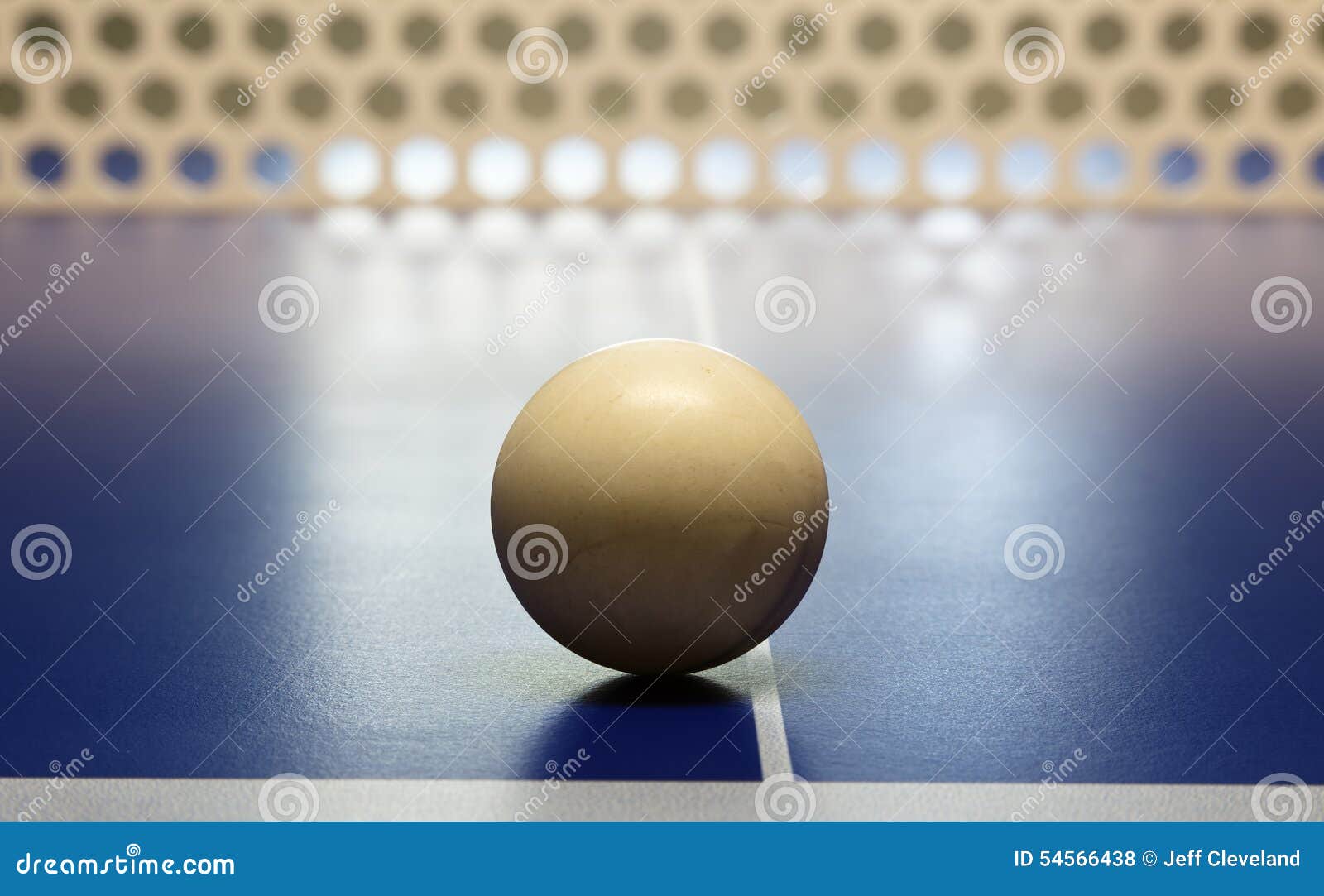 Closeup of Ping Pong Ball Sitting on Table Stock Photo - Image of table ...