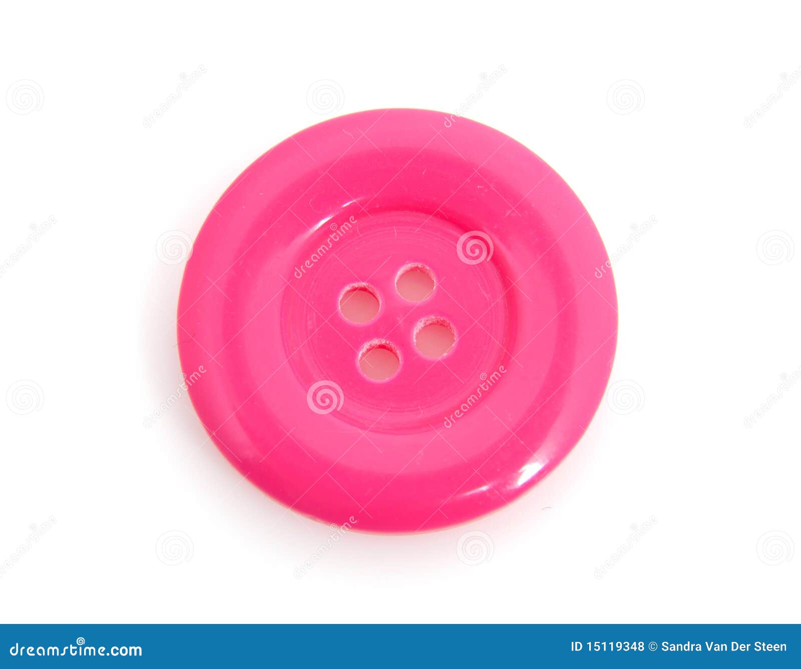 Closeup of Pink Clothing Button Stock Photo - Image of isolated, circle ...