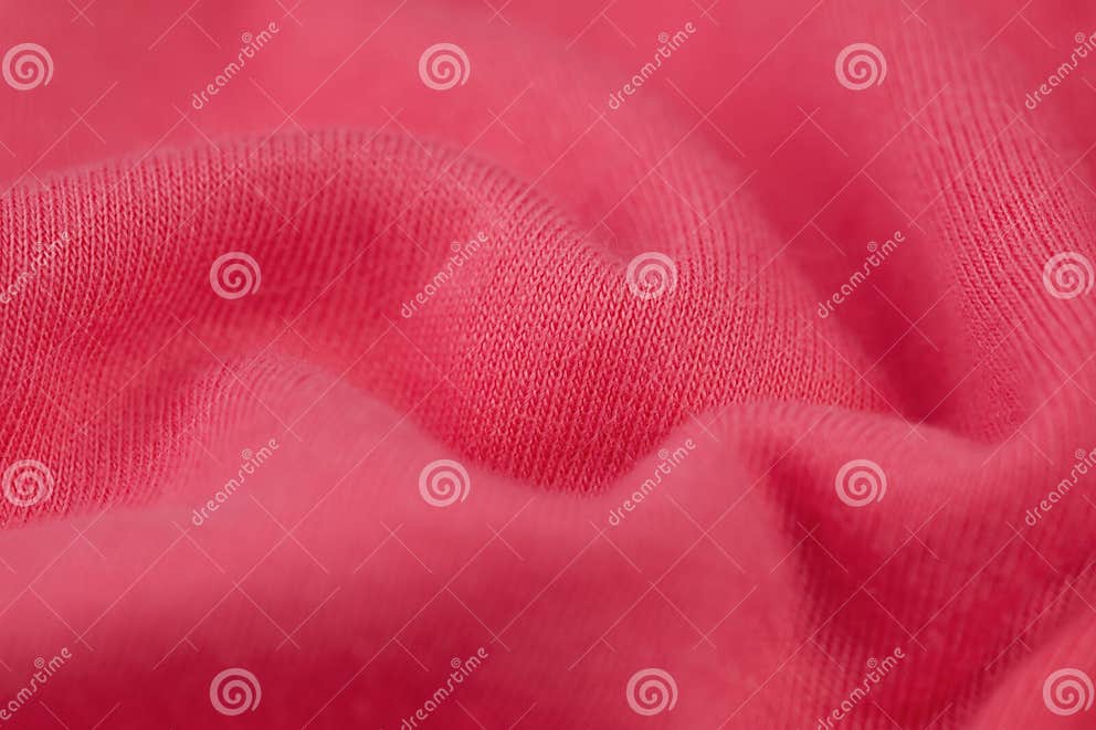 Closeup of a Pink Soft Fabric Texture Stock Photo - Image of rosy ...
