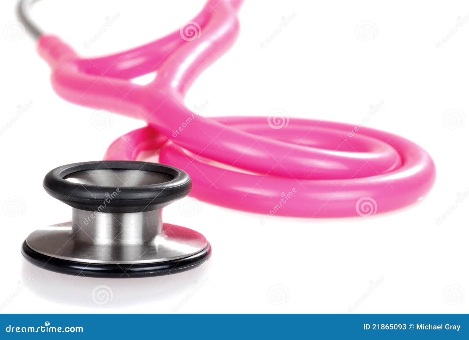 Closeup pink stethoscope stock image. Image of healthcare - 21865093