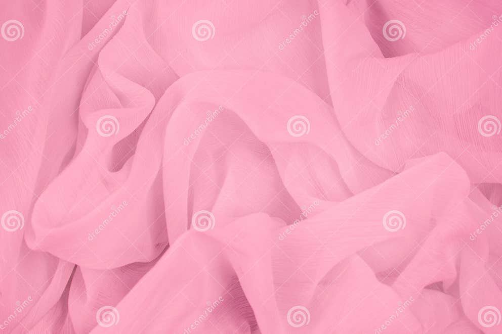 Closeup of a Plain Pink Fabric Texture Stock Image - Image of satin ...