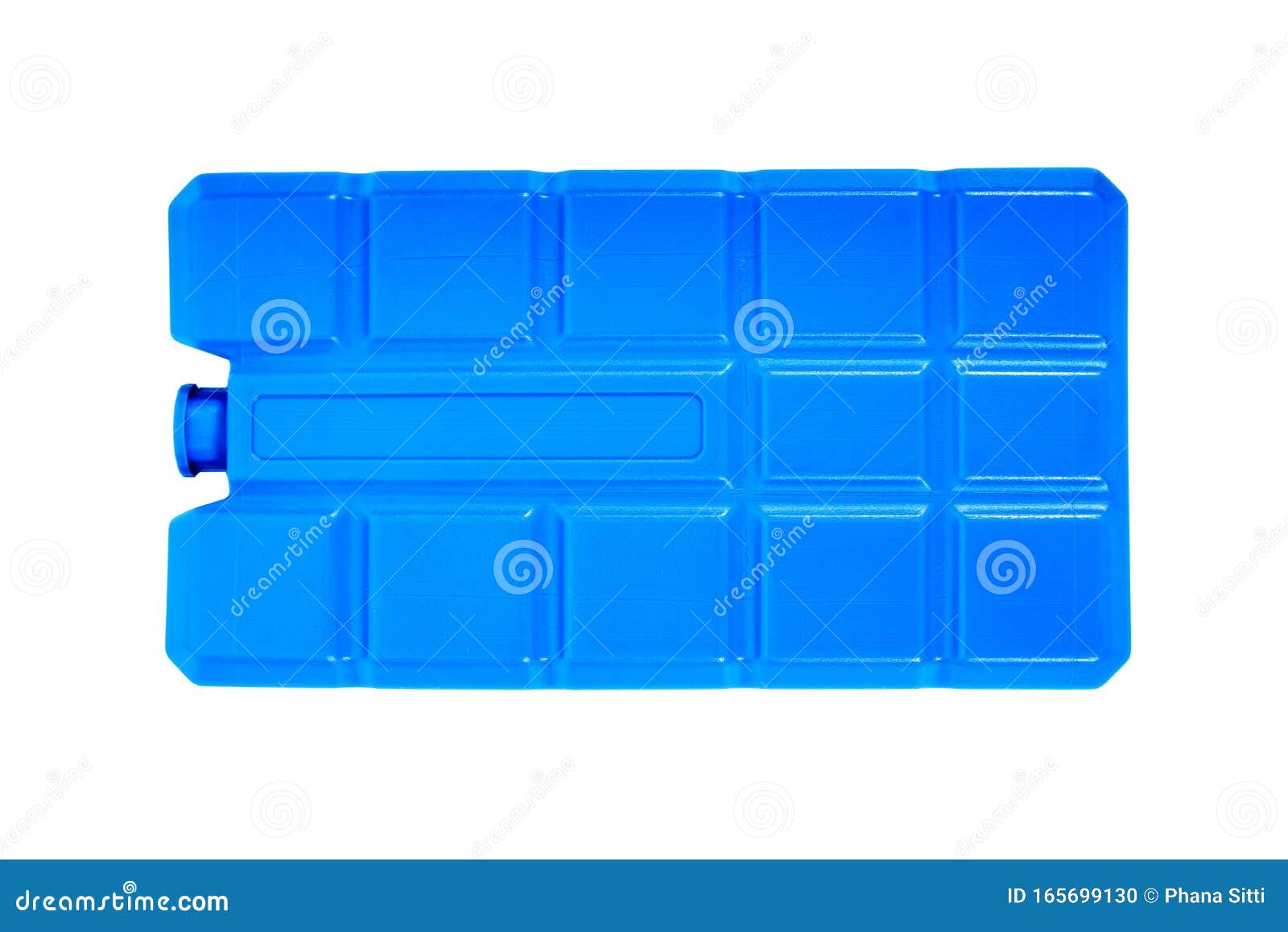 Closeup Plastic Ice Pack Isolated on White Background Stock Photo ...