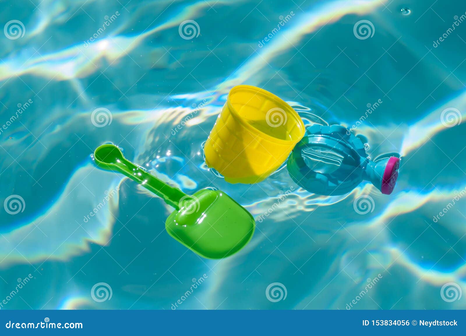 Plastic Toys Floating in Swimming Pool Stock Photo - Image of relax ...