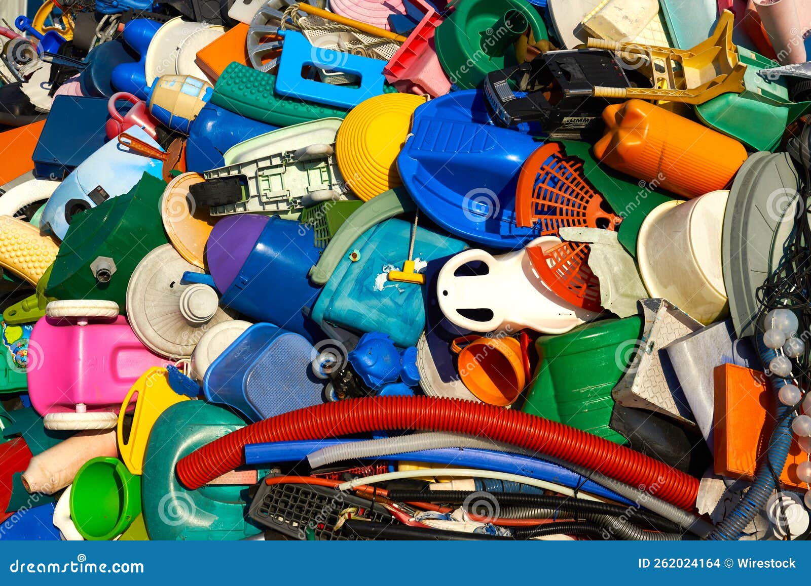 Closeup of a Plastic Waste Pile Stock Photo - Image of objects, closeup ...