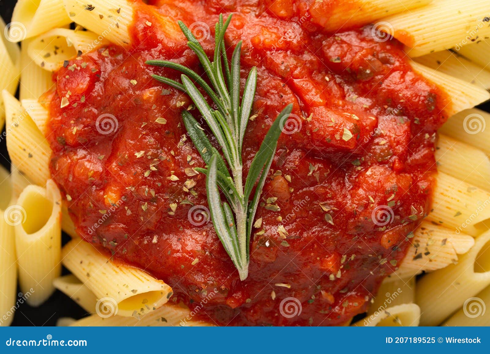 Closeup of a Plate of Pasta on the Table Stock Image - Image of ...