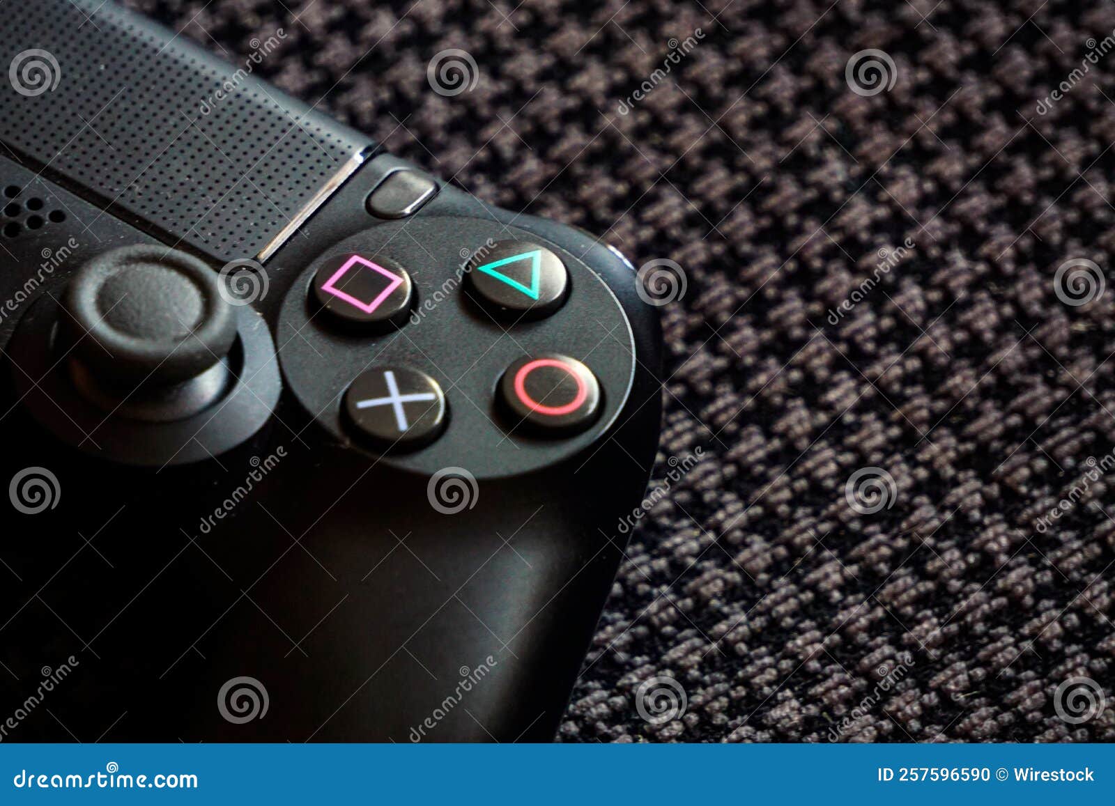 Closeup of PlayStation DualShock Wireless Controller Buttons. Editorial ...