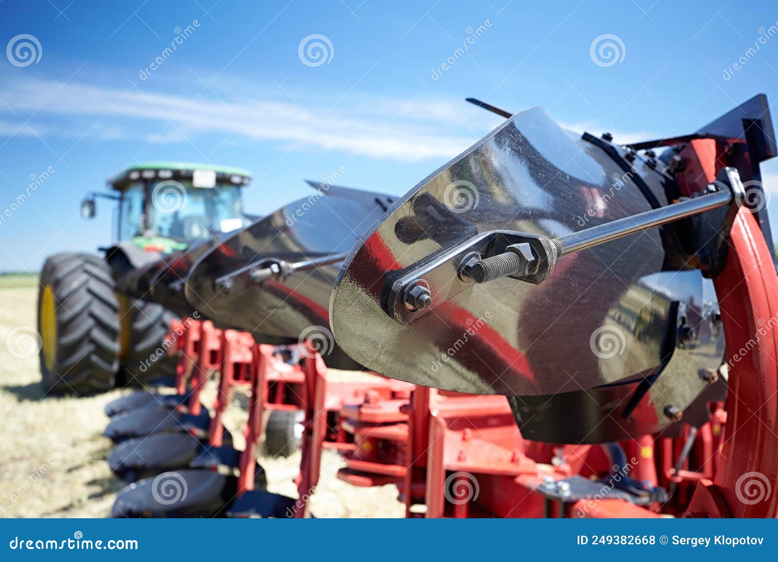 Closeup of a Plow for Plowing the Soil Stock Photo - Image of ...