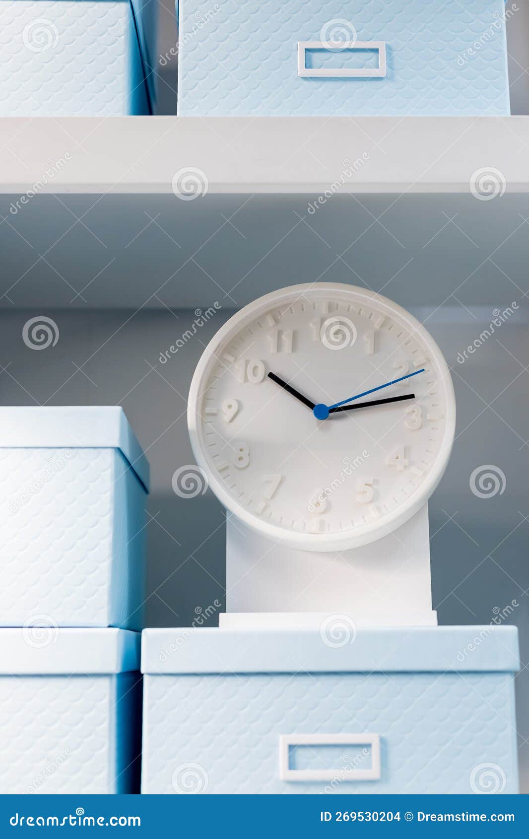 Closeup on the Pointers of a Clock Marking Ten Minutes Past Ten. the ...