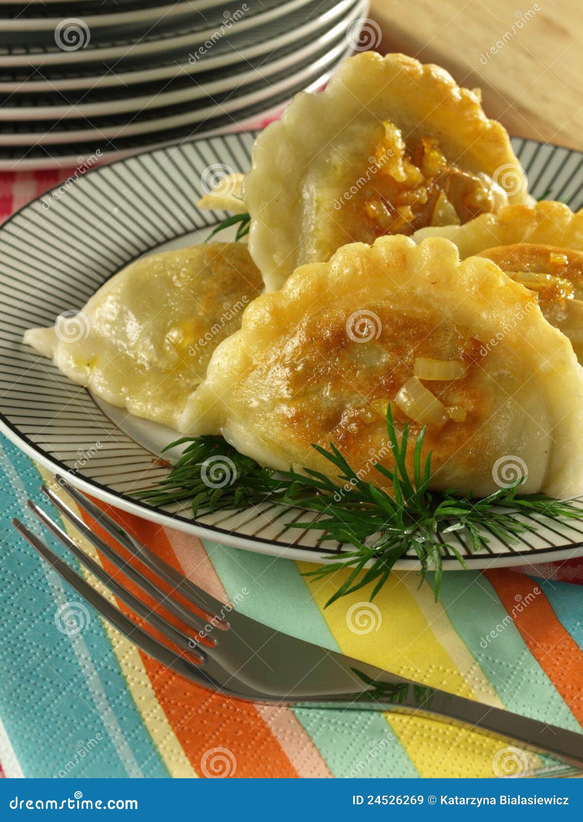 Closeup of Polish Dumplings Stock Image - Image of original, closeup ...