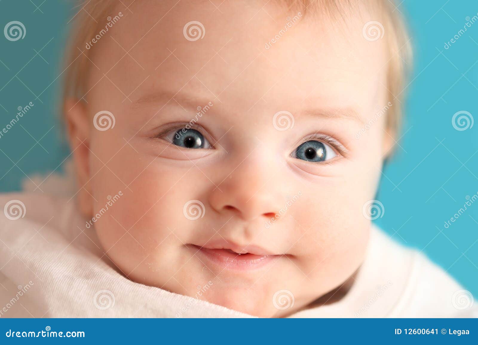Closeup portrait of baby stock image. Image of innocent - 12600641