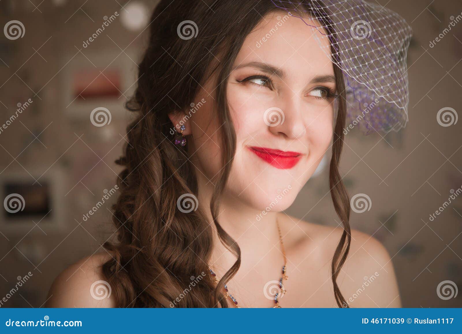 Closeup Portrait of Beautiful Bride - Soft Focus Stock Image - Image of ...