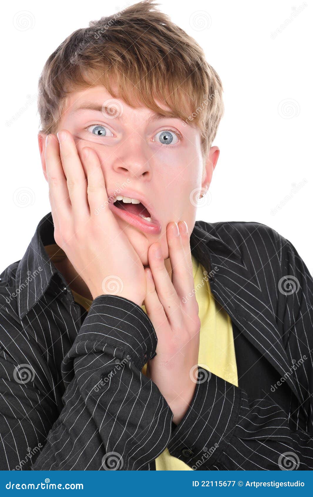 Closeup Portrait of Crazy Guy Stock Image - Image of isolated, crazy ...