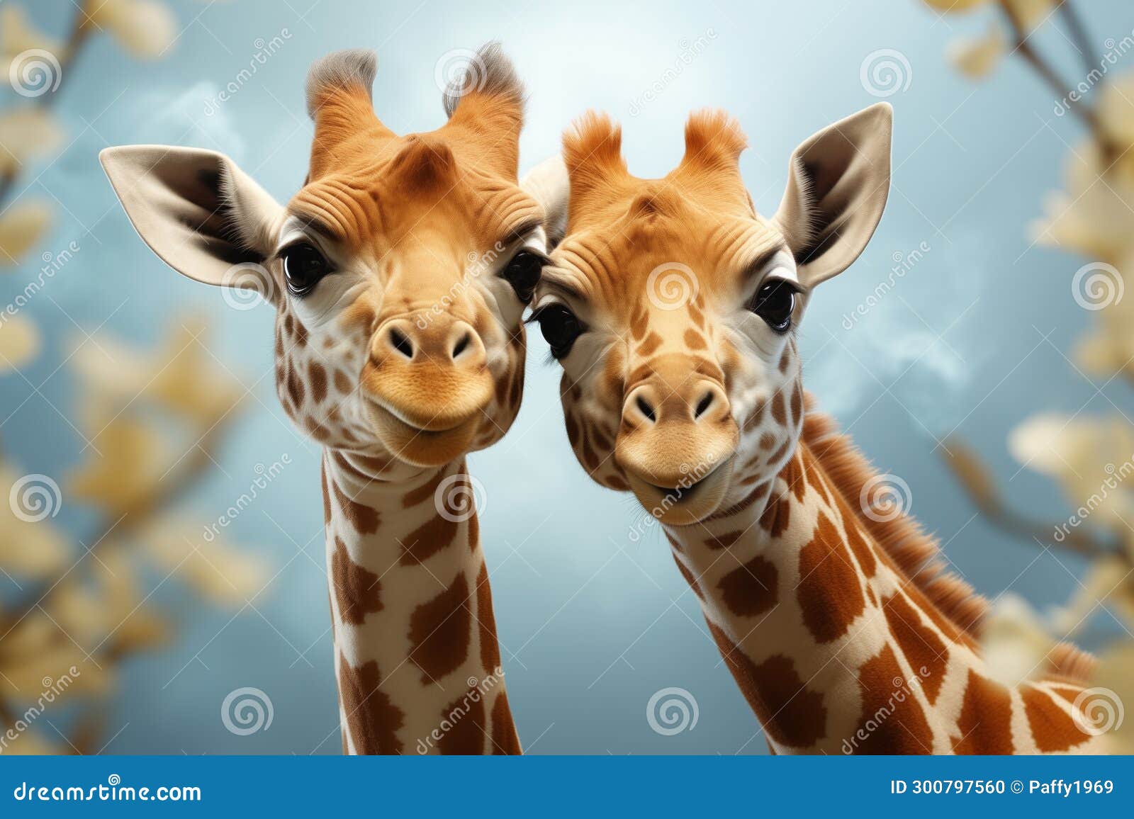 Cute Giraffes South Africa Wildlife Royalty-Free Stock Photography | CartoonDealer.com #205105157