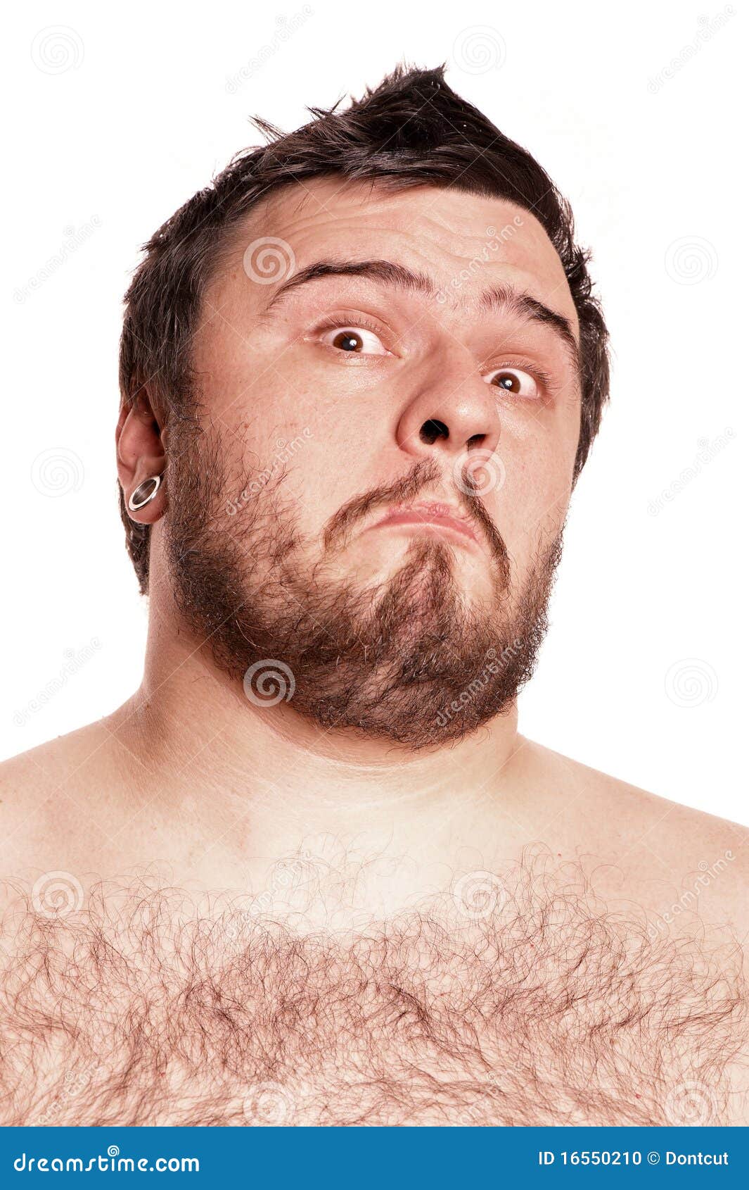 Closeup Portrait of Expressive Man with Funny Face Stock Photo - Image ...