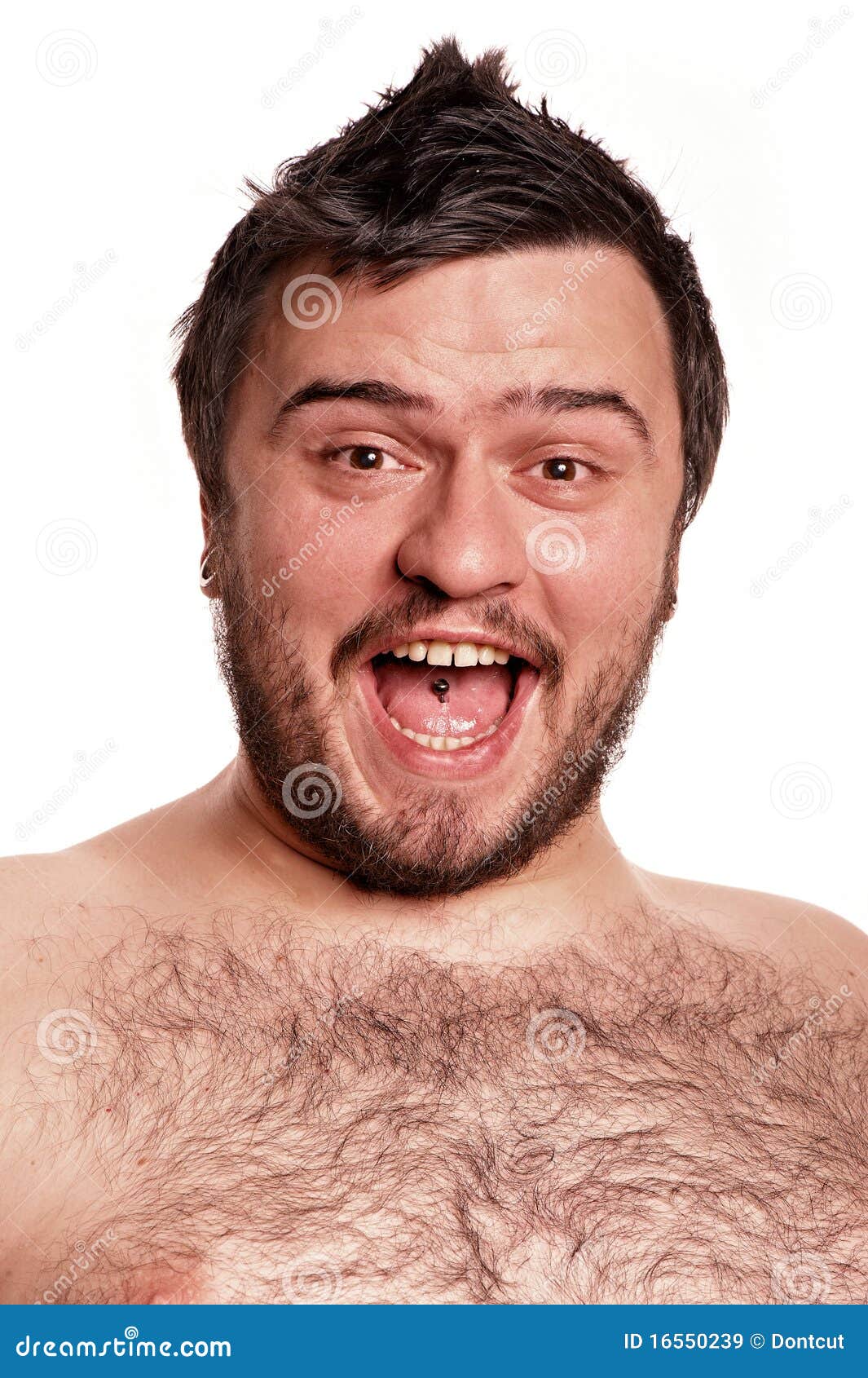 Closeup Portrait of Expressive Man with Funny Face Stock Image - Image ...