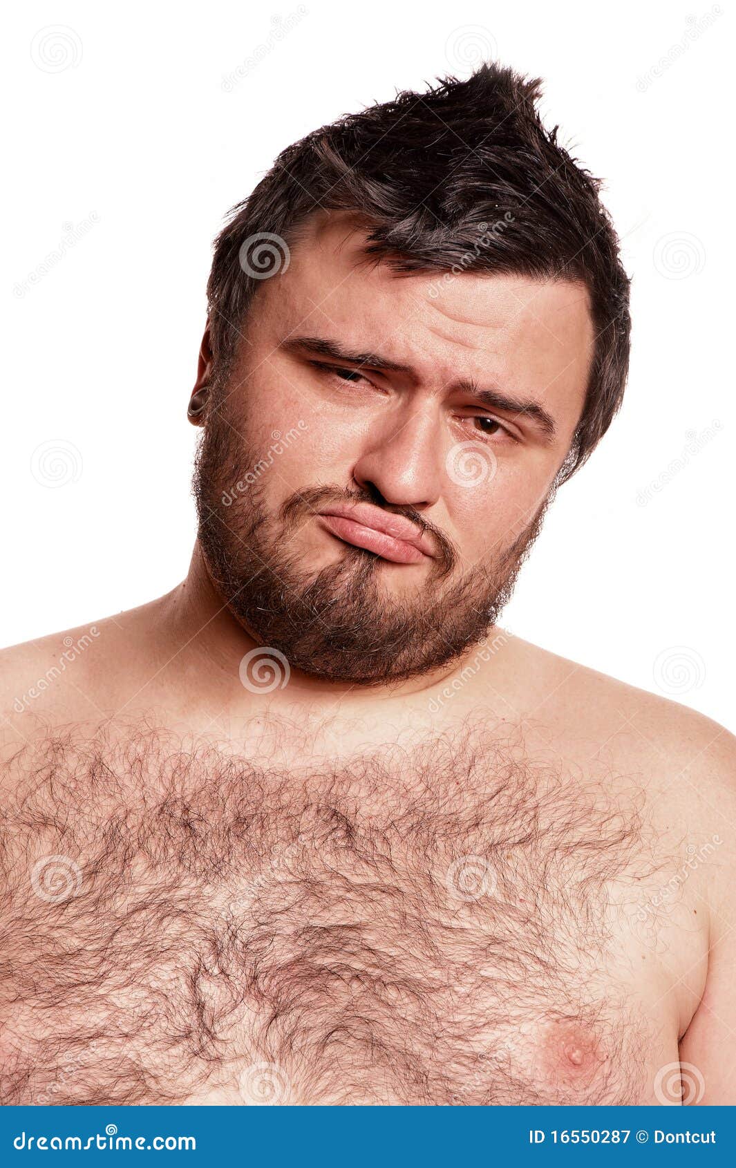 Closeup Portrait of Expressive Man with Funny Face Stock Image - Image ...