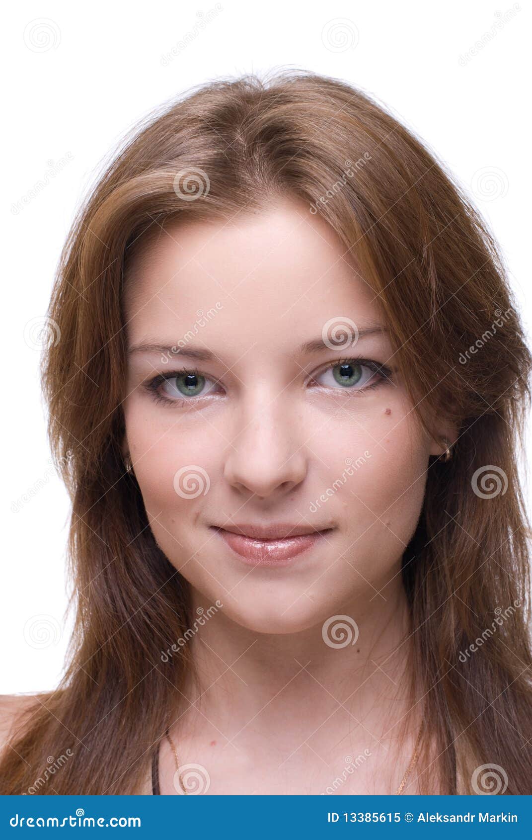 Closeup Portrait of Girl with Clear Makeup Stock Image - Image of ...