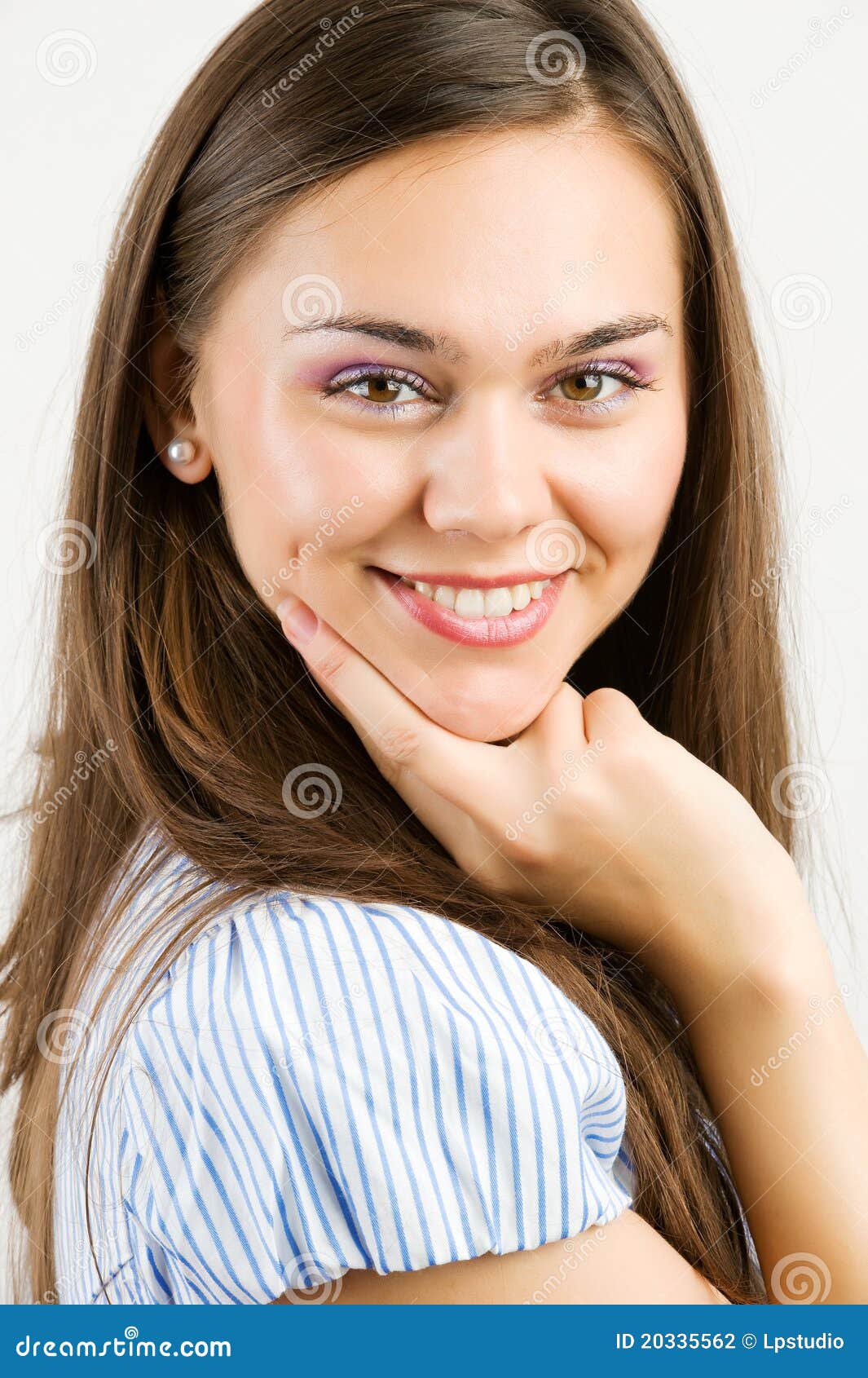 Closeup Portrait of a Happy Young Woman Smiling Stock Photo - Image of ... Closeup Portrait of a Happy Young Woman Smiling Stock Photo - Image of ...