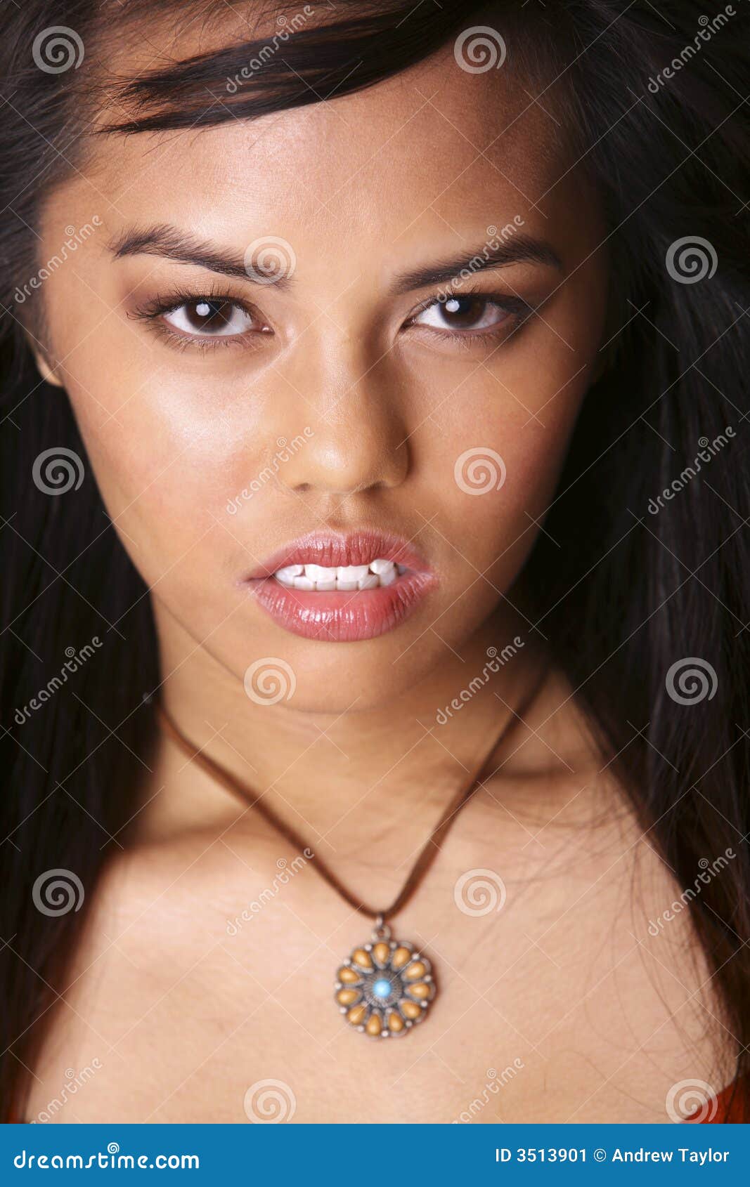 Closeup portrait of look stock image. Image of seductive - 3513901