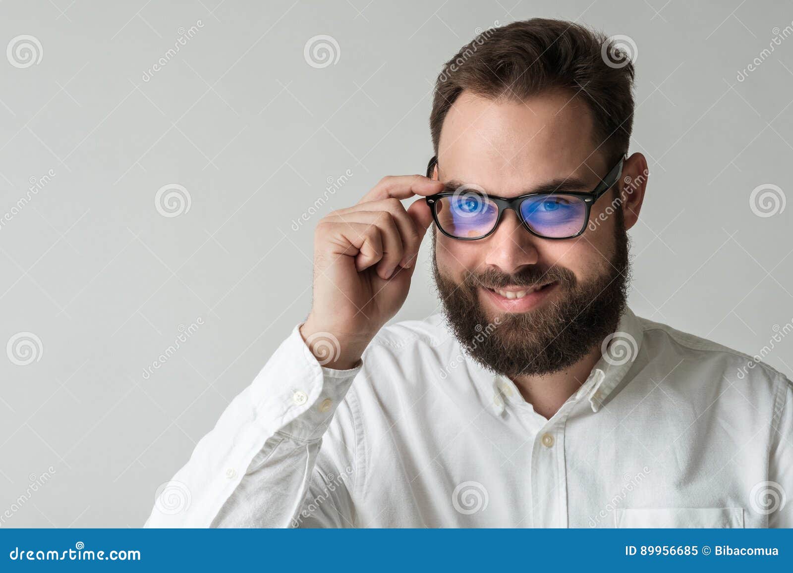 Closeup Portrait of Man with Beard Stock Image - Image of portrait ...