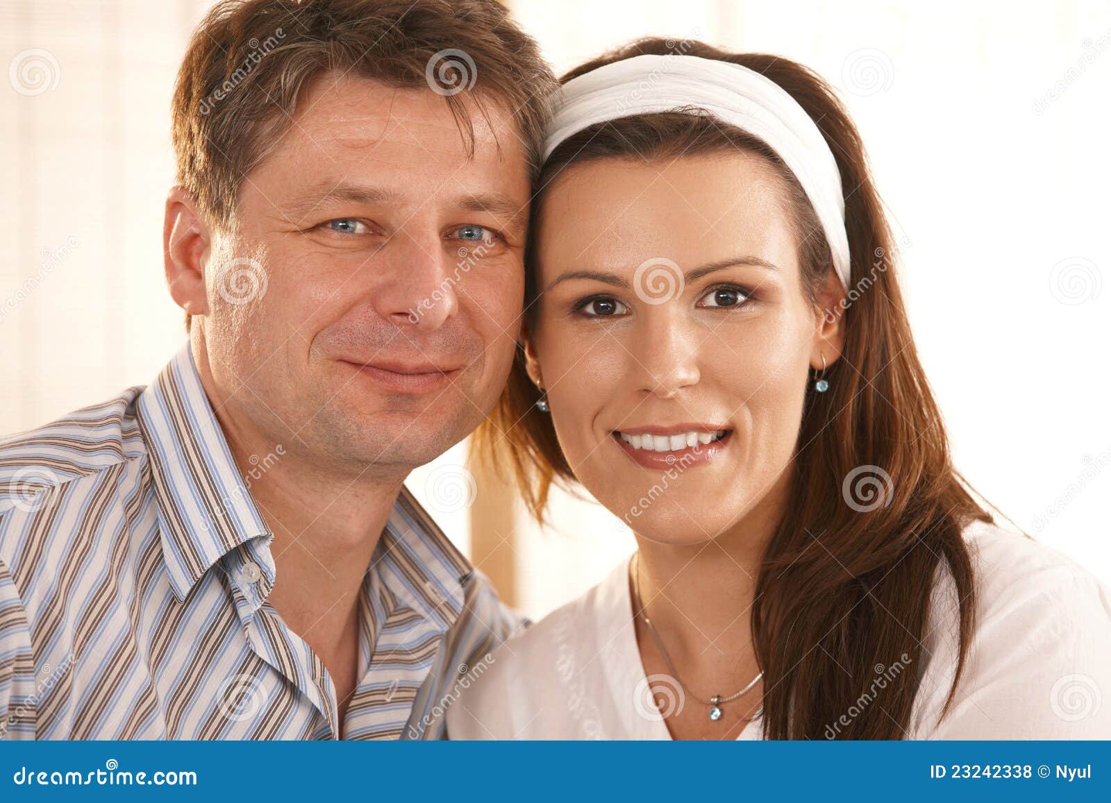 Closeup Portrait of Romantic Couple Stock Photo - Image of cosy ...