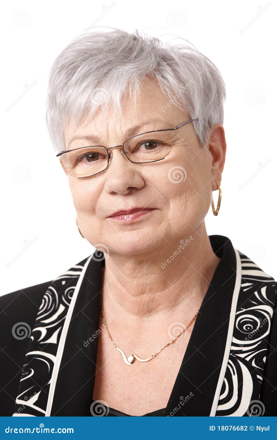 Closeup Portrait of Senior Lady Stock Photo - Image of closeup, active ...