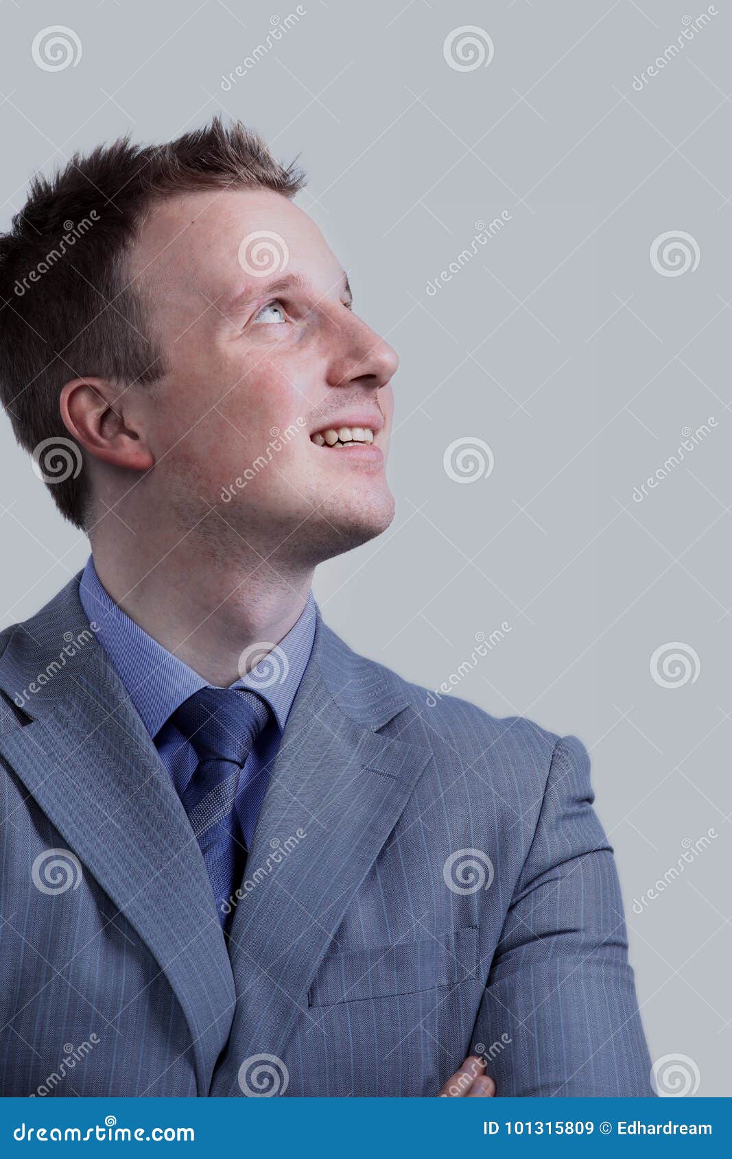 Closeup Portrait of Smiling Business Man Looking To the Side. is Stock ... Closeup Portrait of Smiling Business Man Looking To the Side. is Stock ...