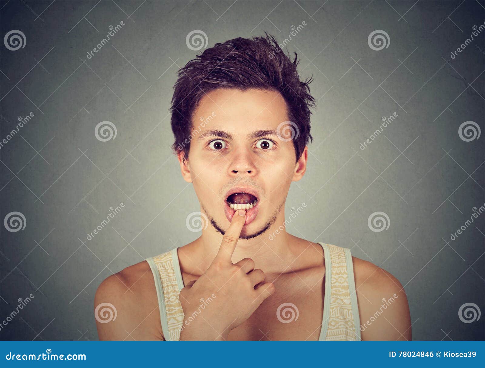 Portrait Of Surprised And Impressed Middle Aged Woman, Gasp WOW Face ...