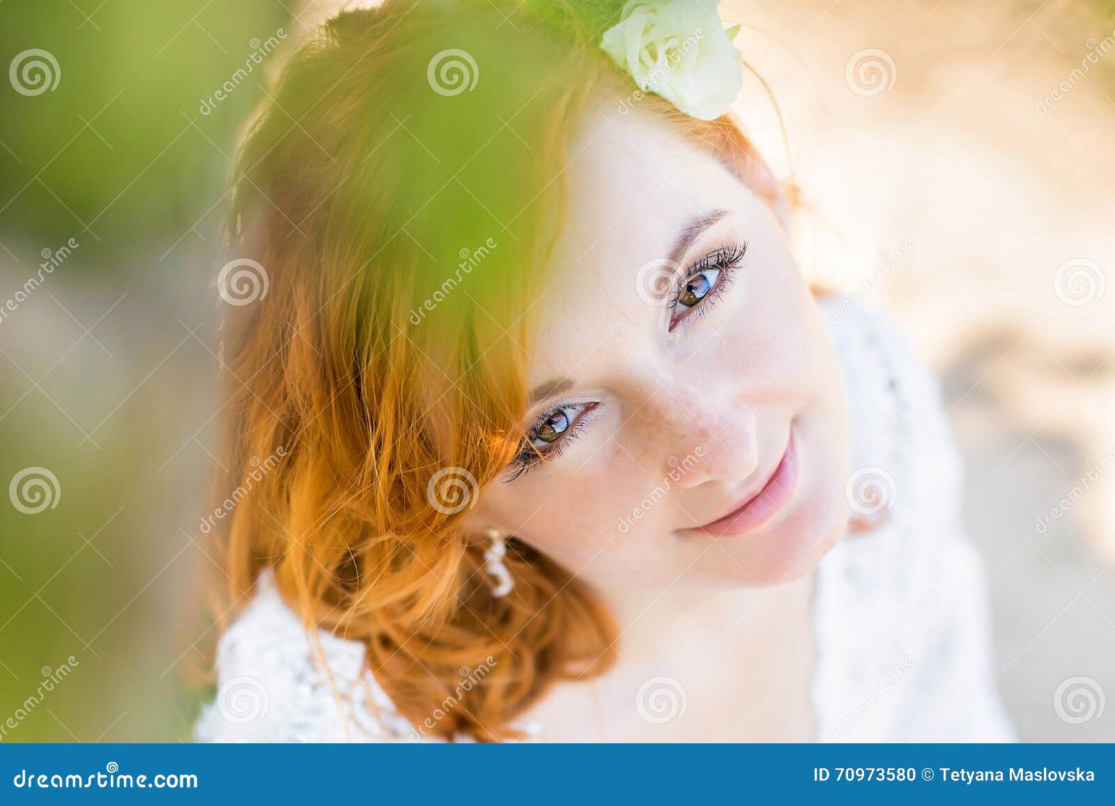 Closeup Portrait of Tender Bride - Soft Focus Stock Photo - Image of ...