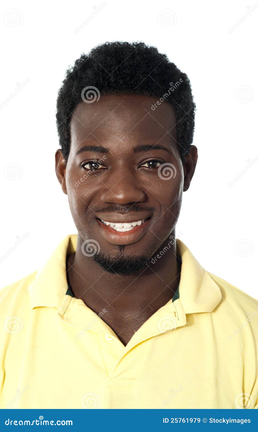 Closeup Portrait of a Young African Guy Stock Image - Image of cheerful ...