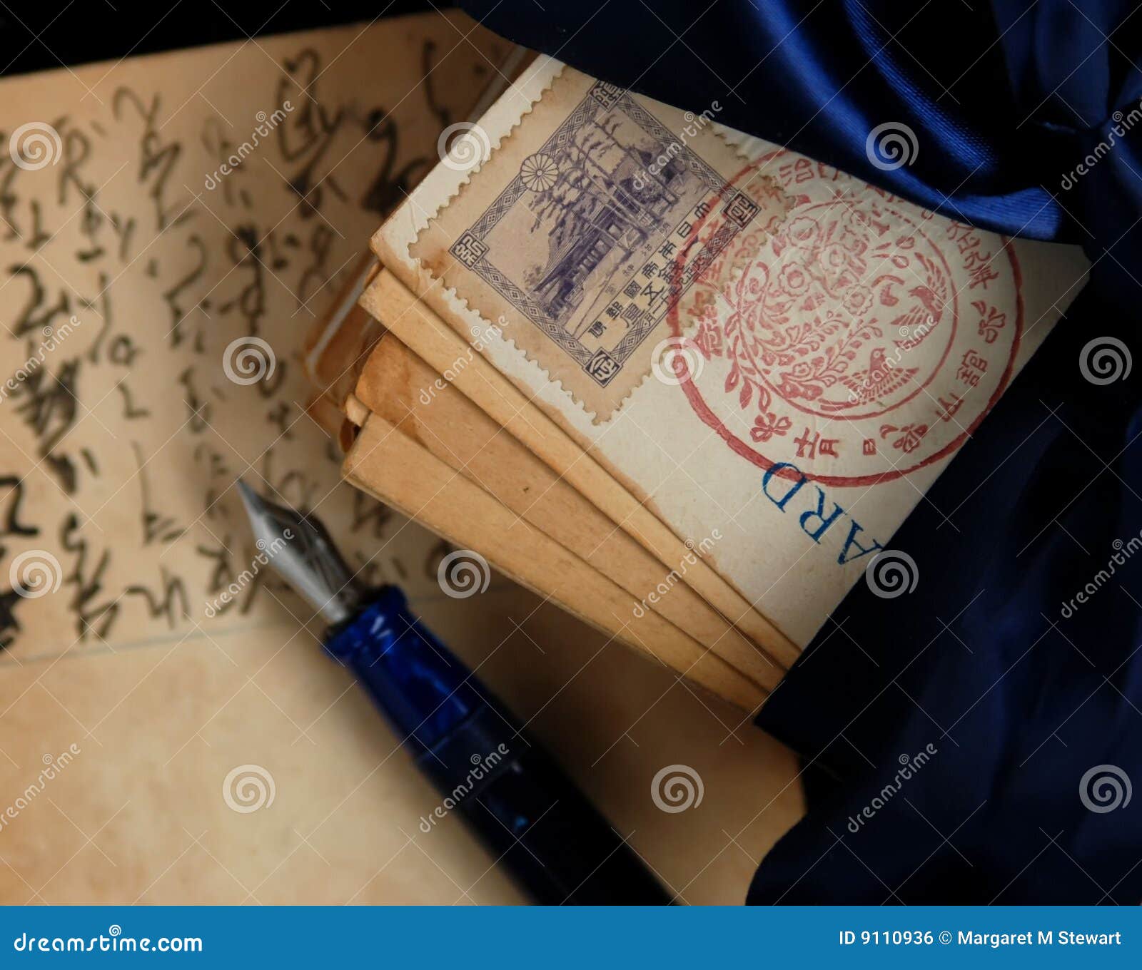 Closeup of Postmark on Postcards Editorial Photo - Image of handwriting ...