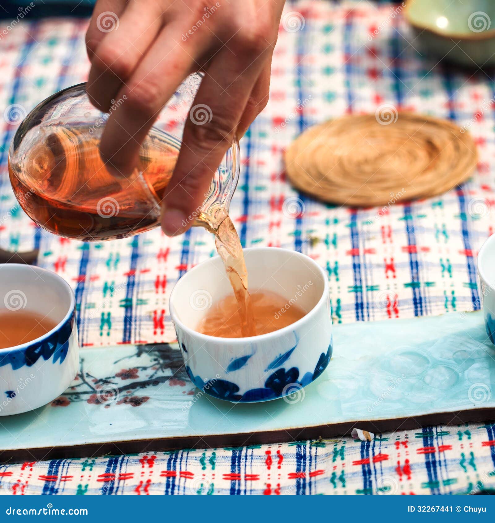 Closeup of pour tea stock image. Image of ceremony, picnic - 32267441
