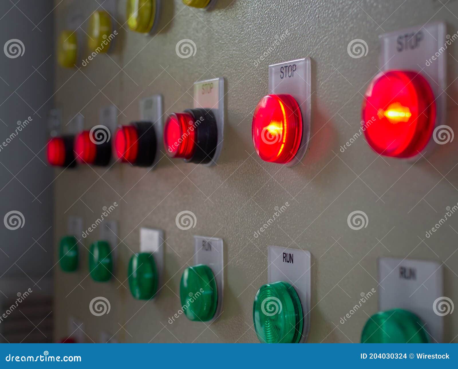 Closeup of a power panel stock photo. Image of power - 204030324