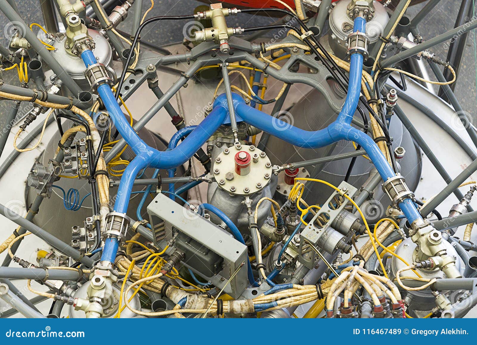 Connecting Pipe of the Rocket Engine. Stock Image - Image of ...