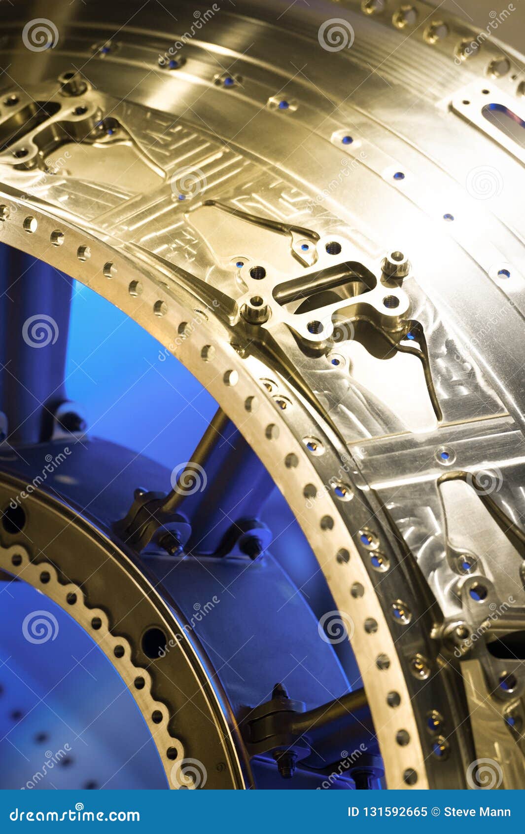 Precision Parts from an Aircraft Jet Engine Stock Image - Image of ...
