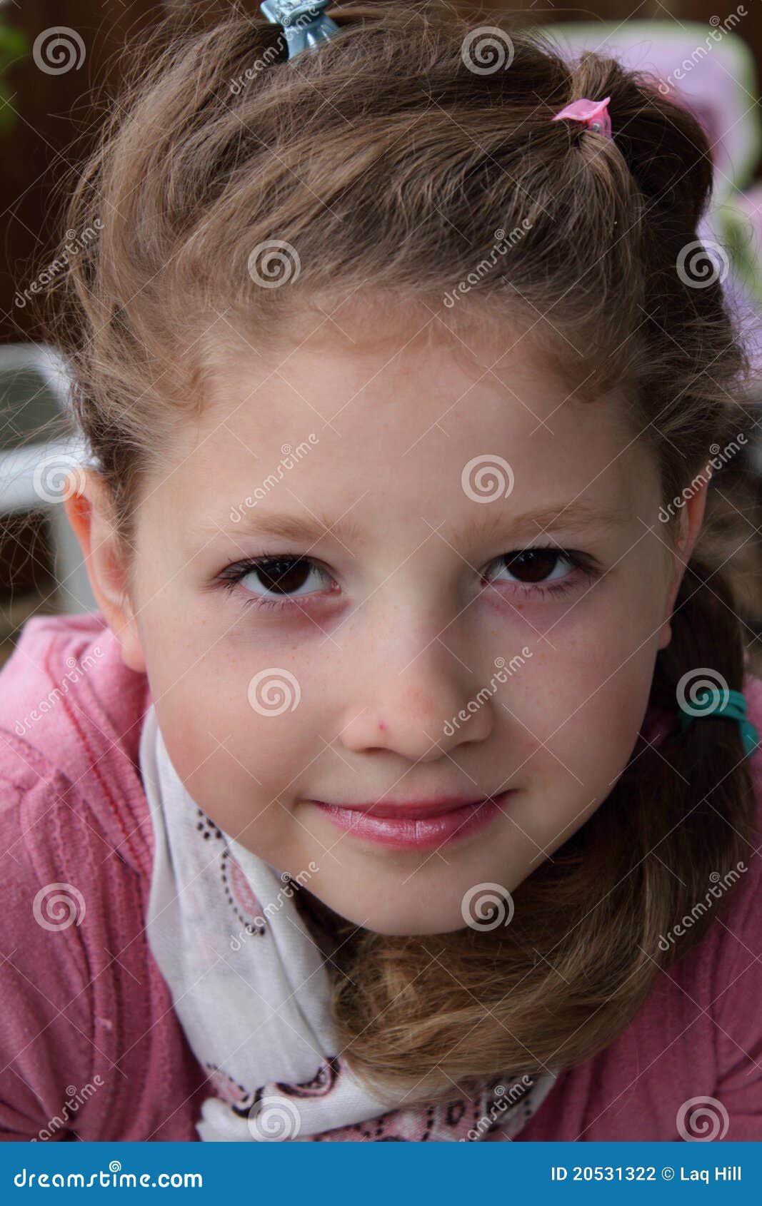 Closeup of Pretty Little Girl Stock Photo - Image of innocent, child ...
