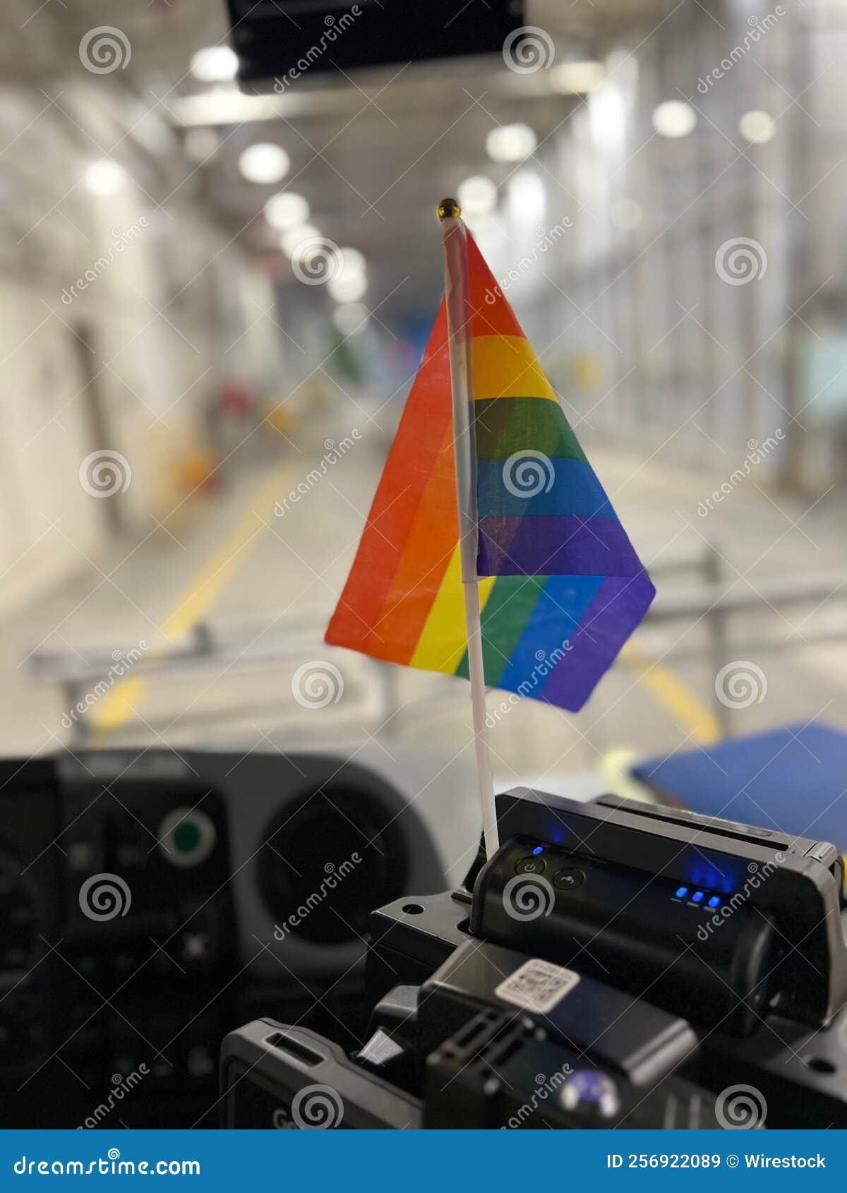 Closeup of a Pride Flag on an Equipment Underground Stock Image - Image ...