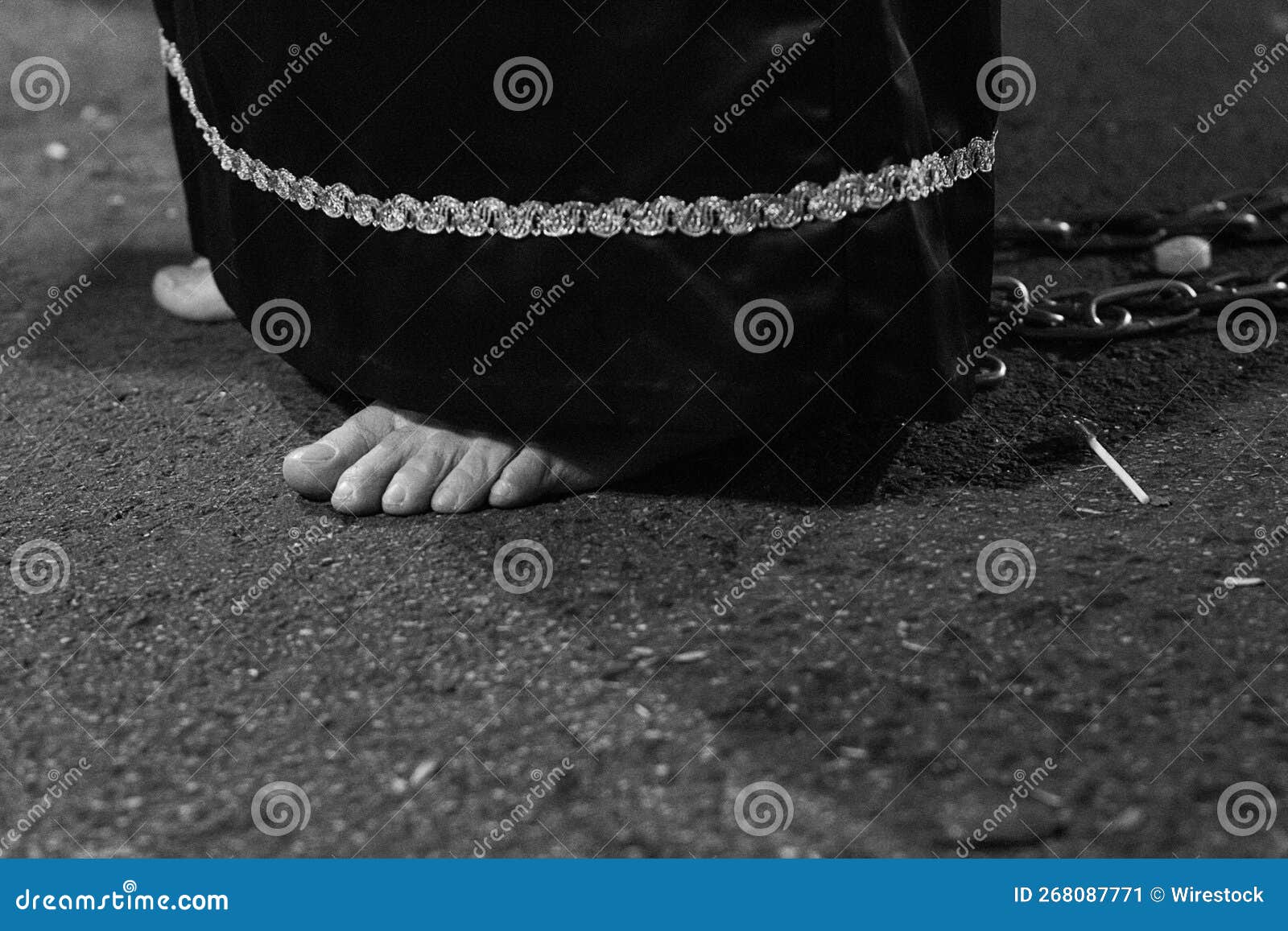 Closeup of Priest S Feet with Chain Stock Image - Image of orthodox ...