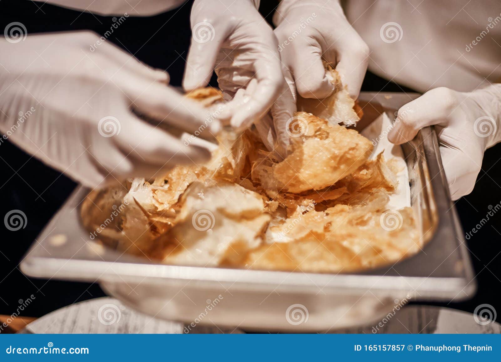 Closeup of Professional Chef Plating Dish. Stock Image - Image of fast ...