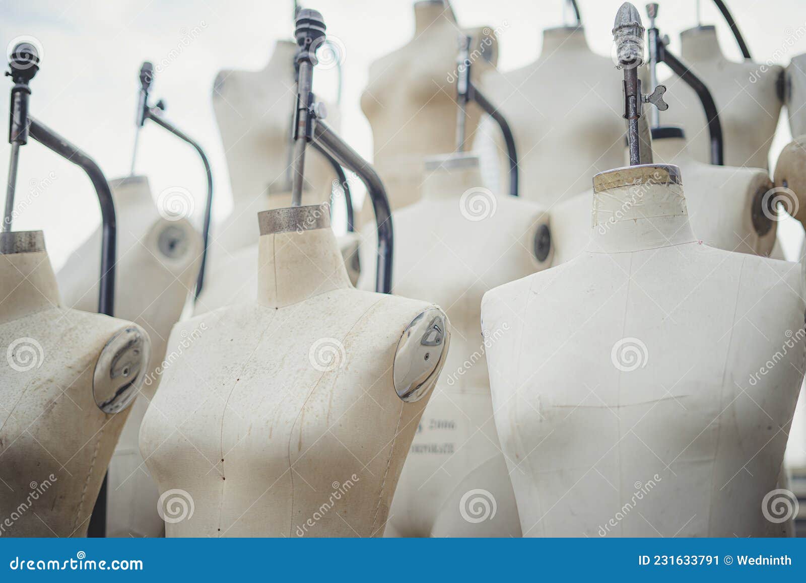Closeup Professional Mannequin for Sewing Atelier Stock Image - Image ...