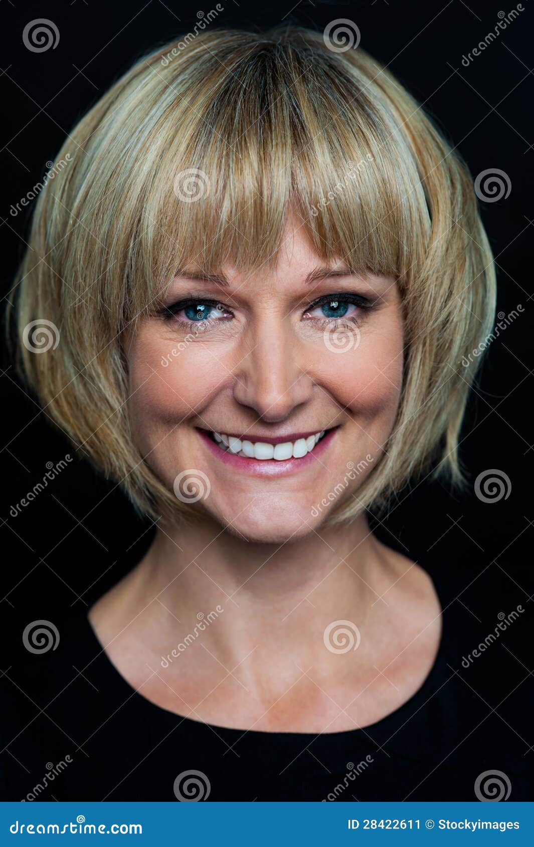 Closeup Profile Shot of an Attractive Female Model Stock Image - Image ...