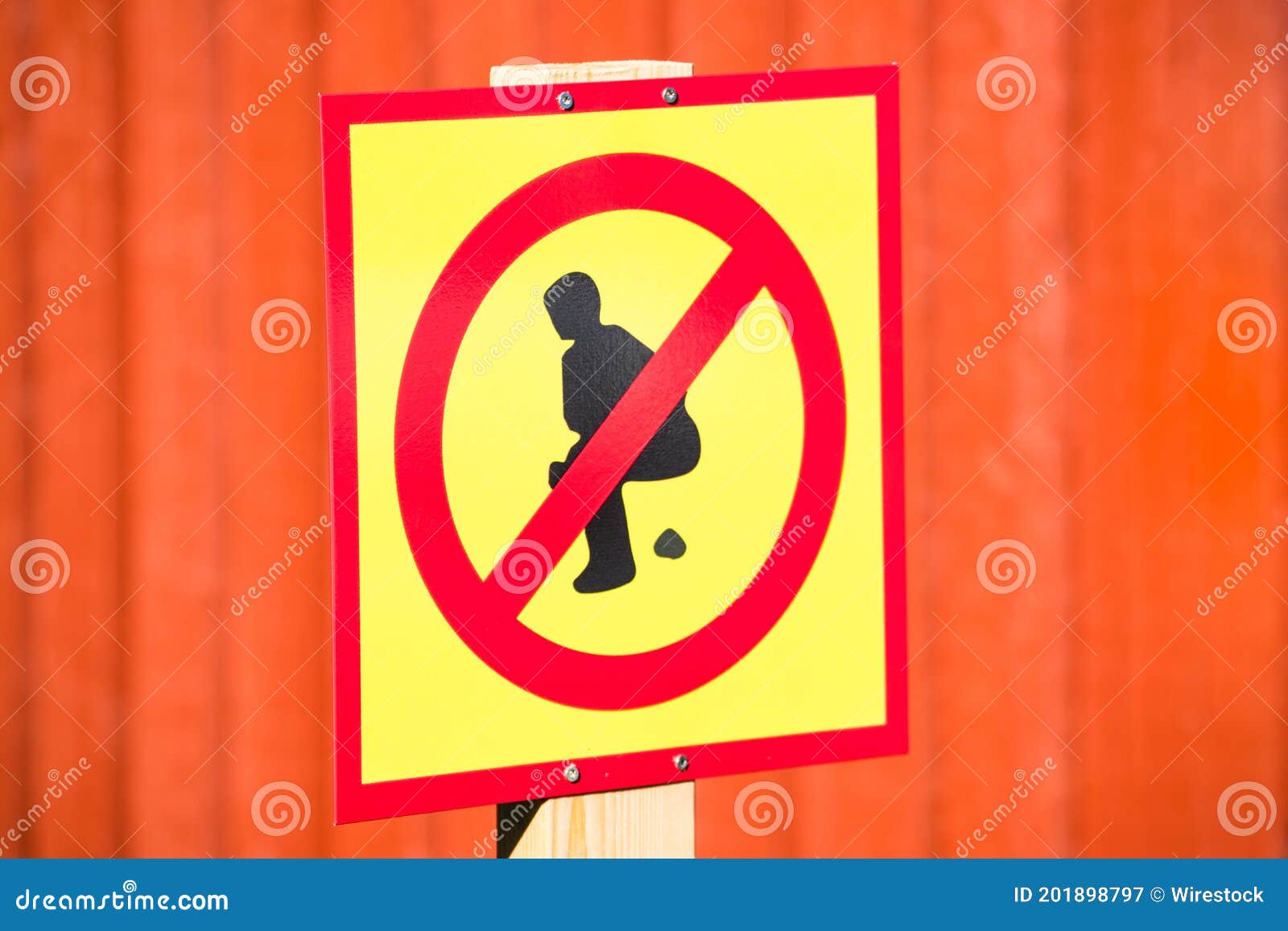 Closeup of Prohibited Shit Sign in Iceland Stock Image - Image of poop ...