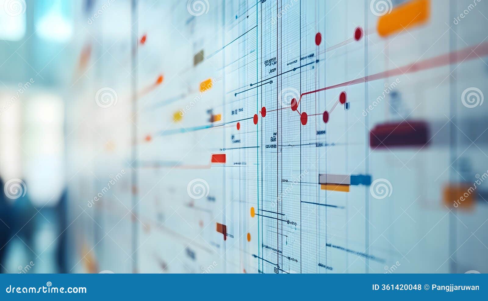 A Closeup of a Project Plan with Integrated Performance Tracking Tools ...