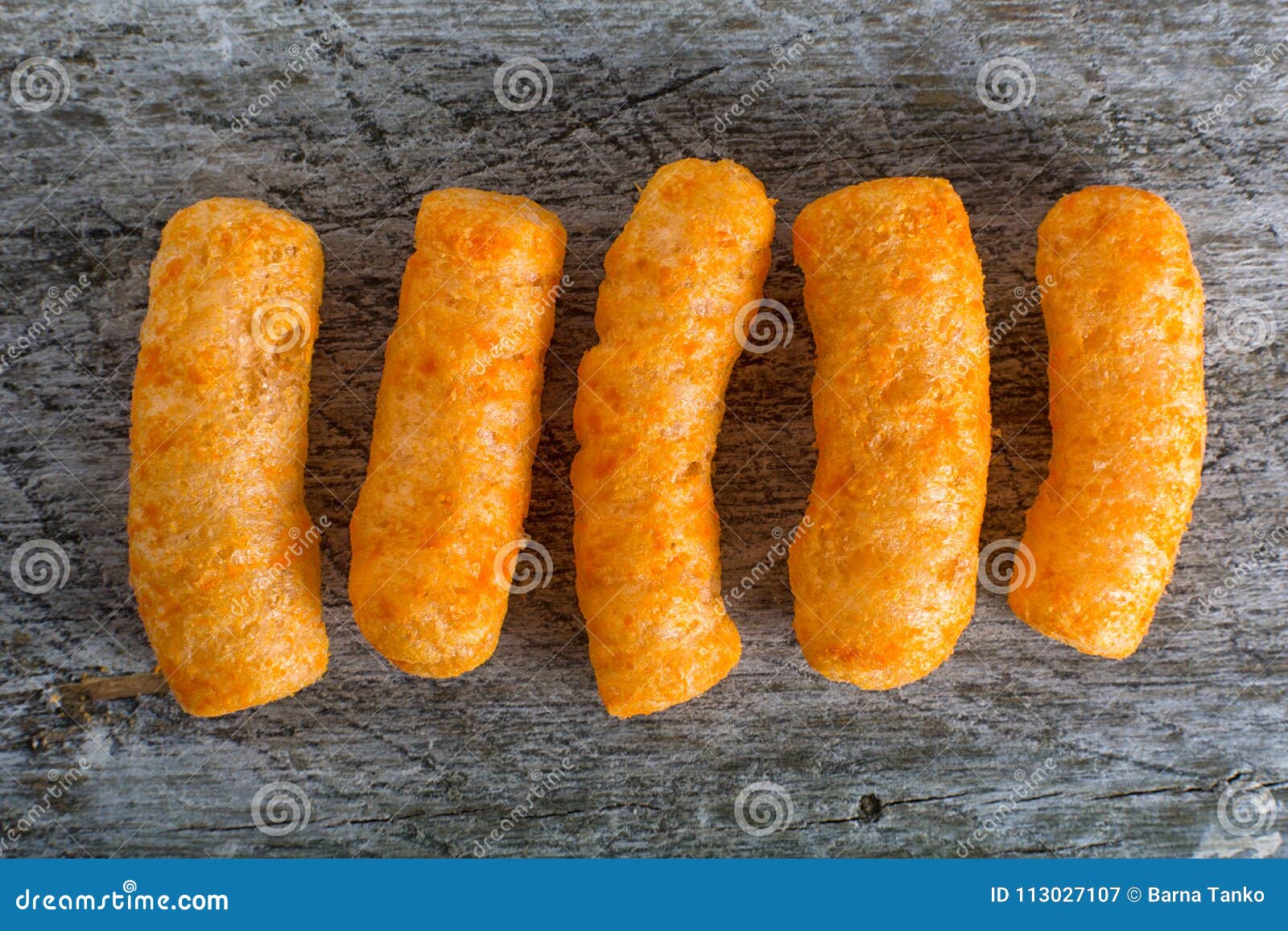 Closeup of Puffed Corn Snacks Stock Image - Image of chips, snack ...