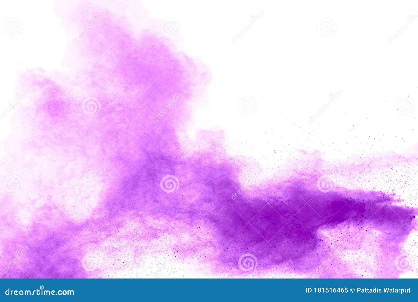 Closeup of Purple Dust Particles Splash on Background.Purple Color ...