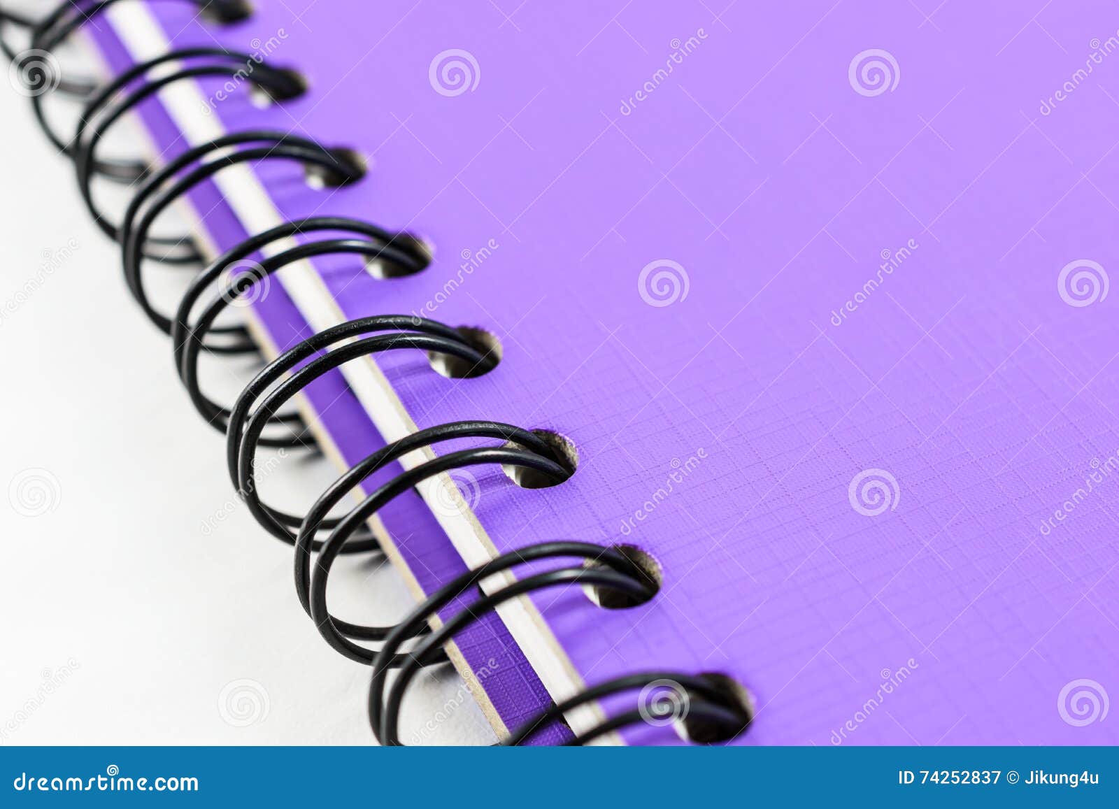 Closeup purple notebook stock image. Image of writing - 74252837