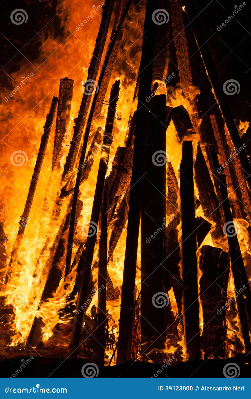 Closeup of a Pyre Burning on the Beach Stock Photo - Image of blaze ...