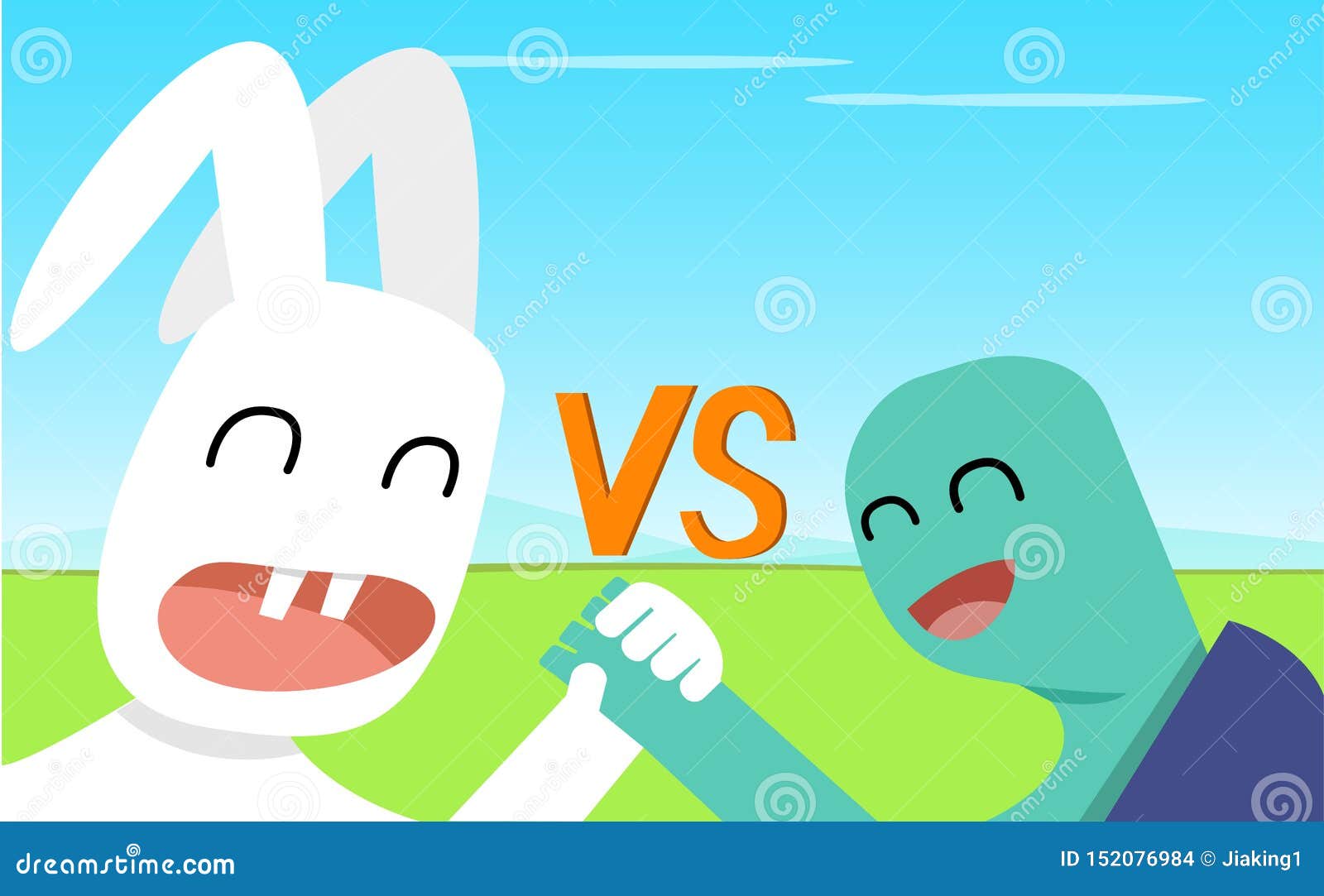 Rabbit Versus Tortoise, Vector Cartoon | CartoonDealer.com #107080108 Rabbit Versus Tortoise, Vector Cartoon | CartoonDealer.com #107080108