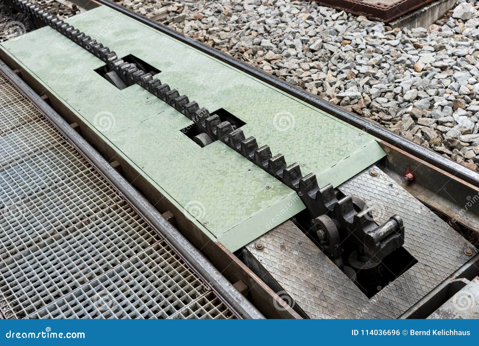 Rack Railway or Cog Railway Stock Photo - Image of steel, closeup ...