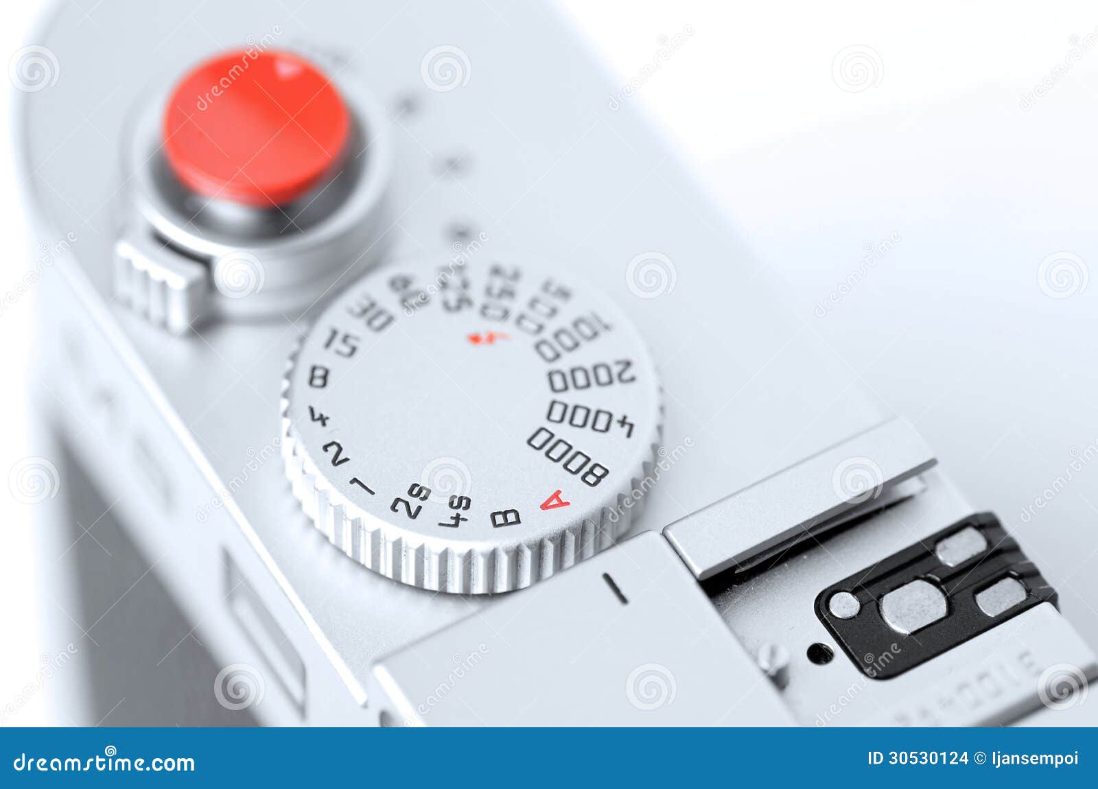 Closeup rangefinder camera stock photo. Image of hotshoe - 30530124